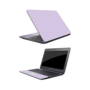 MightySkins Skin Compatible with HP Chromebook 11 (2018) 11.6" - Solid Lilac | Protective, Durable, and Unique Vinyl Decal wrap Cover | Easy to Apply, Remove, and Change Styles | Made in The USA
