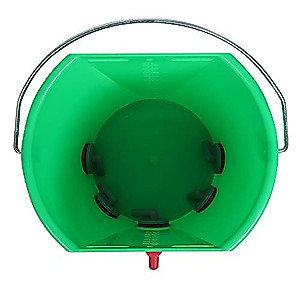 Cow Feeder Bucket Plastic Multiple Nipples 8L High Capacity Lamb Milk Feed Bucket Sheep Milk Feeding Bucket for Cattle Sheep Livestock(#5)