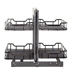 Storage with Style Black Nickel 18" Full-Height Blind Corner Organizer