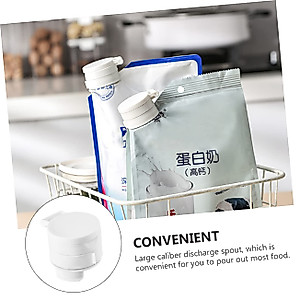 GRIRIW 4pcs Food Bag Sealing Clips with Pour Spout Versatile Clip for Snacks Chips and Food Storage Sealing Preservation Clips for Kitchen Organization