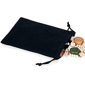 Velvet Bags with Drawstrings, Black 5x7 Jewelry Pouches Velvet Gift Bags for Jewelry, Gift, Wedding Favors, Candy Bags, Party Favors (30pcs)
