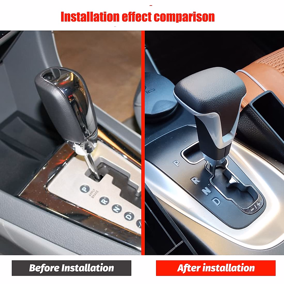 LEOHUNPAIL Gear Shift knob Automatic Accessories Compatible with Dodge, Chrysler 300C, Fiat