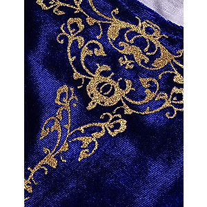 Romy's Collection Girls Princess Costume Cosplay Dress Up for Toddler Girls (5-6, Snow Blue)