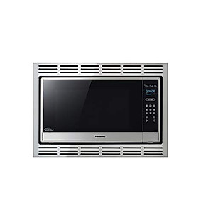 Panasonic 27 TRIM KIT, 27 inch, Silver & Microwave Oven NN-SN966S Stainless Steel Countertop/Built-In with Inverter Technology and Genius Sensor, 2.2 Cubic Foot, 1250W
