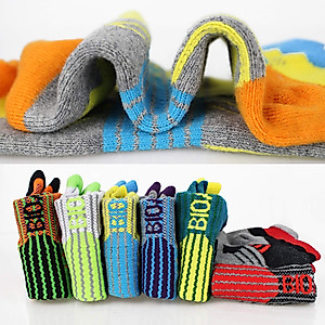 BIOAUM Cushioned Men's Ankle Socks, 6 Pairs Cotton Athletic Sport Breathable Low Cut Socks for Running Size 8-9.5/10-13/12-14