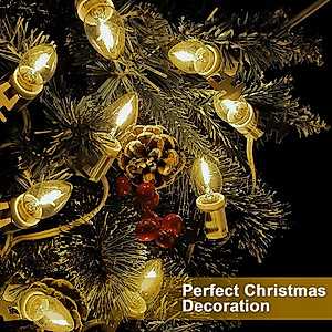 C7 LED Night Light Bulbs - E12 Candelabra Base Christmas Village Replacement Bulbs, 120V 0.6W Equivalent 7W Incandescent Bulb for Villages Houses Dept 56, Christmas Craft Village House Decor, 6 Pack