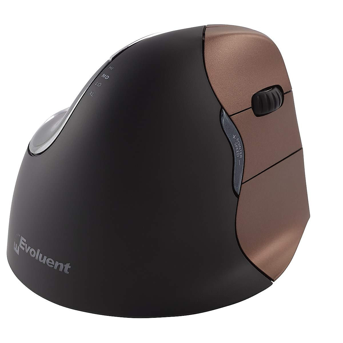 Evoluent VM4SW VerticalMouse 4 Right Hand Ergonomic Mouse with Wireless USB Receiver (Small Size.) The Original VerticalMouse Brand Since 2002. Helps Relieve Wrist Discomfort
