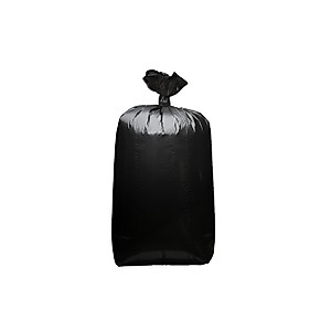 Top Knot Bags 55 Gallon Garbage Trash Bag 38X58" 1.2 Mil Black 100 Count Can Liner Bulk 56 Gallon 57 Gallon 58 Gallon 59 Gallon 60 Gallon 55-60 Gallon Made in USA