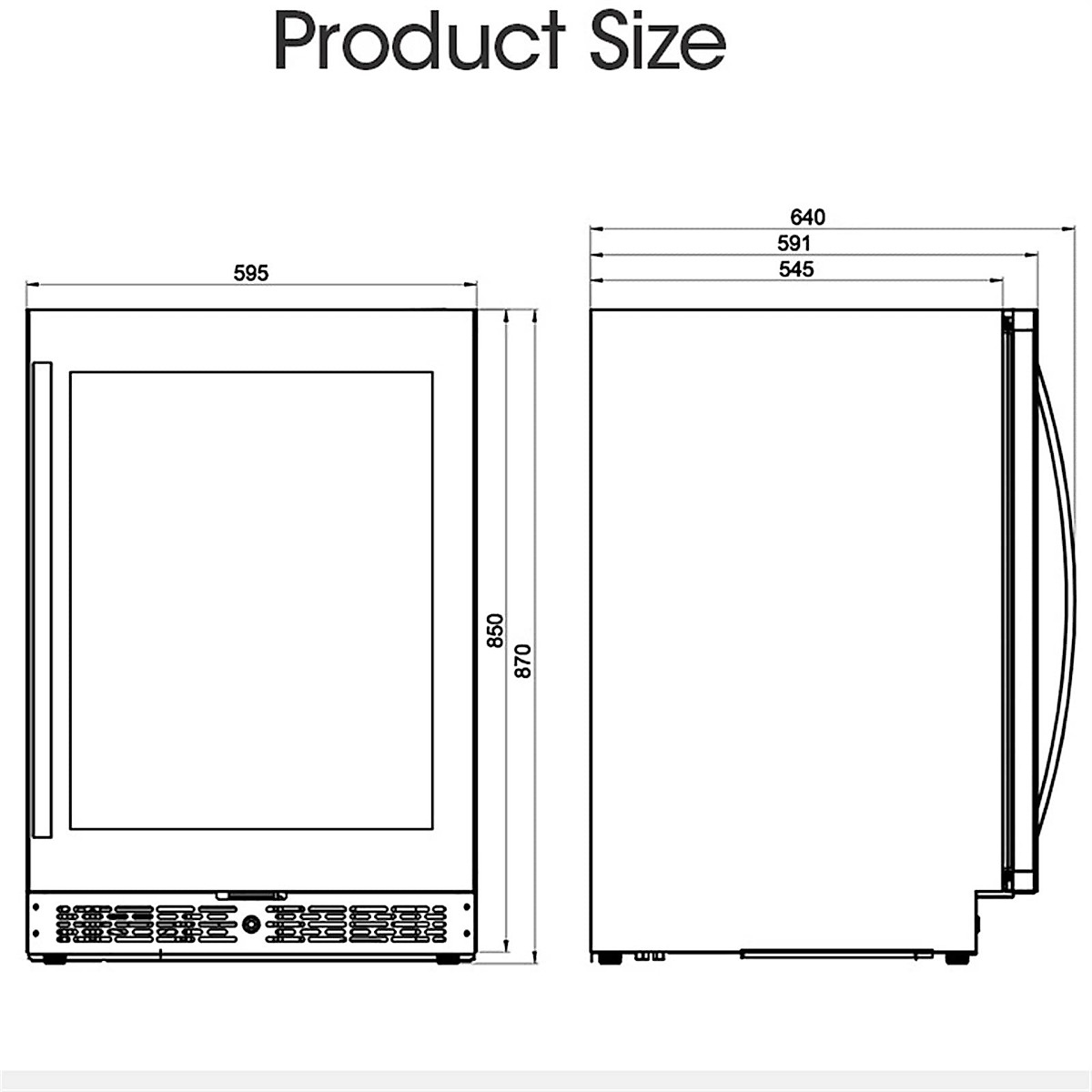 SHKI Wine Cooler Black Color Square Electric Wine Cooler Stainless Steel Small Wine Refrigerator Cooler