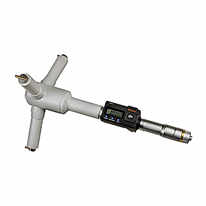 Mitutoyo 468-270 Digimatic Holtest LCD Inside Micrometer, Three-Point, 2-2.5"/50.8-63.5mm Range, 0.00005" Graduation, +/-0.00015" Accuracy