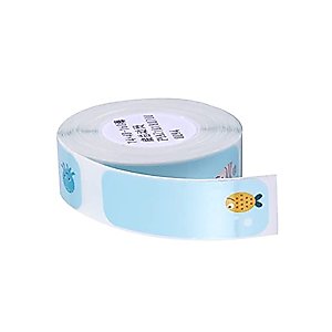 mewmewcat Thermal Printing Label Paper,Thermal Printing Label Paper Barcode Price Size Name Blank Labels Waterproof Tear Resistant 14 * 40mm 160pcs/roll for Home Organizer Supermarket Store Catering