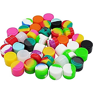 KUVIS 2ml Silicone Containers Concentrate Airtight Oil Non-stick Food Grade Jars (30)