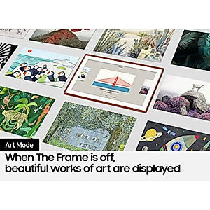 SAMSUNG 85” Class LS03A The Frame QLED 4K Smart TV with Art Mode, Quantum Dot, HDR, QN85LS03AAFXZA, 2021 Model (Renewed)