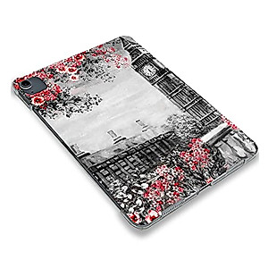 Big Ben London Roses case Compatible with iPad Mini Air Pro 7.9 8.3 9.7 10.2 10.9 11 12.9 inch Pattern Cover New 2022 2021 Trifold Stand 3 4 5 6 7 8 9 Generation 190 (11" Pro 1/2/3 gen)