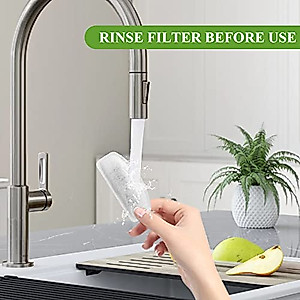 Cepheus Cat Water Fountain Filter, 12 Pack Replacement Filter with 6 Sponges Compatible with 67oz/2L Stainless Steel Pet Fountain, Cat Fountain Carbon Filter Set, 3 Filtration System