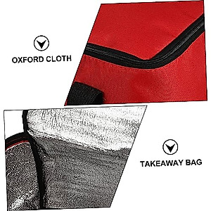 ULTECHNOVO Pizza Cake Insulation Portable Heating Lunch Box Car Heater Travel Ice Pack Insulated Food Delivery Bag Thermal Food Picnic Food Backpack Compact Picnic Cooler Bag Cake Packing Bag