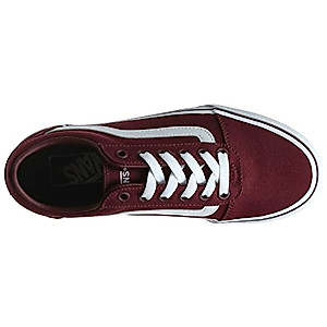 Vans Women's Ward Sneaker, Red ((Canvas) Burgundy Olq), 8.5