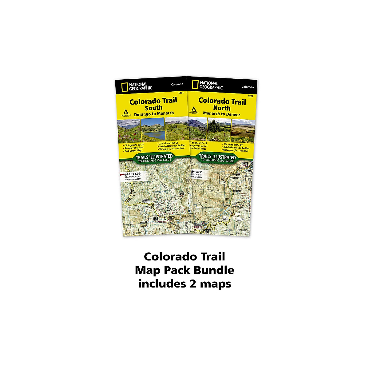Colorado Trail [Map Pack Bundle] (National Geographic Trails Illustrated Map)