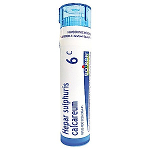 Boiron Hepar Sulphuris Calcareum 6C, Homeopathic Medicine for Cough