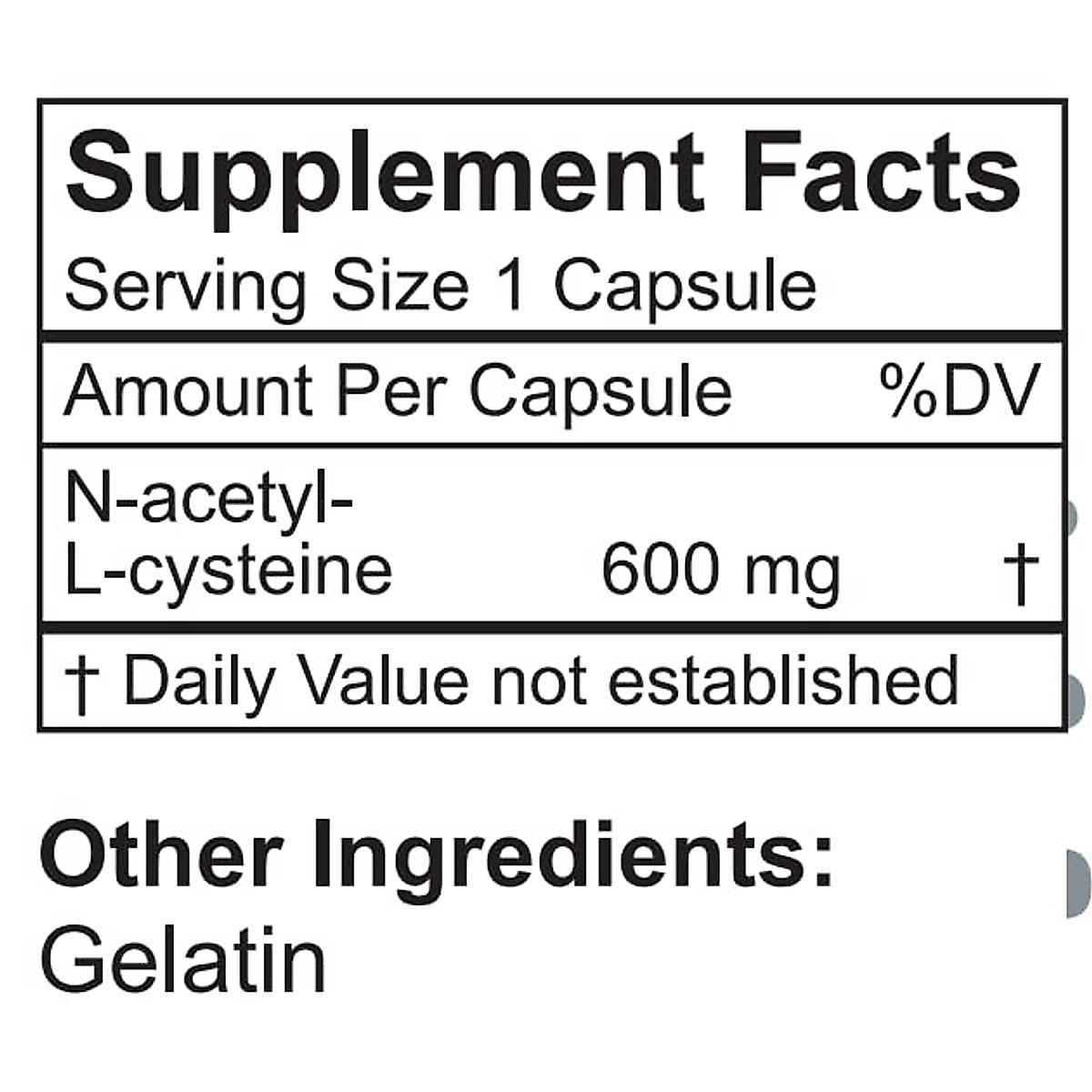 LifeLink NAC (N-Acetyl L-Cysteine) | 600 mg x 120 Capsules | Antioxidant, Anti-Aging, Immunity | Gluten Free & Non-GMO | Made in The USA