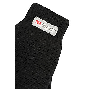 Mountain Warehouse Kids Knitted Thinsulate Thermal Gloves Black Small/Medium