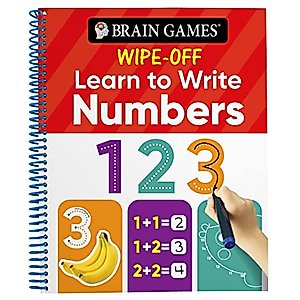 Brain Games Wipe-Off - Learn to Write: Numbers (Kids Ages 3 to 6)