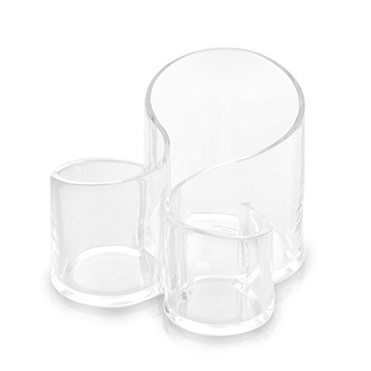 BINO 'The Swirl' 3 Compartment Acrylic Makeup and Jewelry Organizer