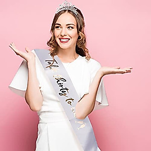 CIEHER 30th Birthday Headband + 30th Birthday Sash Talk Thirty to Me, 30th Birthday Decorations for Women 30th Birthday Crown 30th Birthday Gifts for Her Happy 30th Birthday Party Supplies