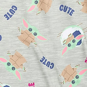 STAR WARS The Mandalorian Baby Yoda Little Girls Hoodie T-Shirt Legging Set Pink 7-8