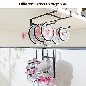 Uvafly Tumbler Lid Organizer, Cup Lid Organizer for Yeti/Stanley/Simple Modern Cup Accessories, Tumbler Lid Storage Hook, Cup Lid Holder for Kitchen Cabinets and Countertops