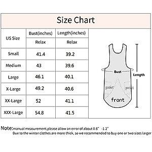 Women’s Pinafore Square Apron Baking Cooking Gardening Works Cross Back Cotton/Linen Blend Dress with 2 Pockets Gray