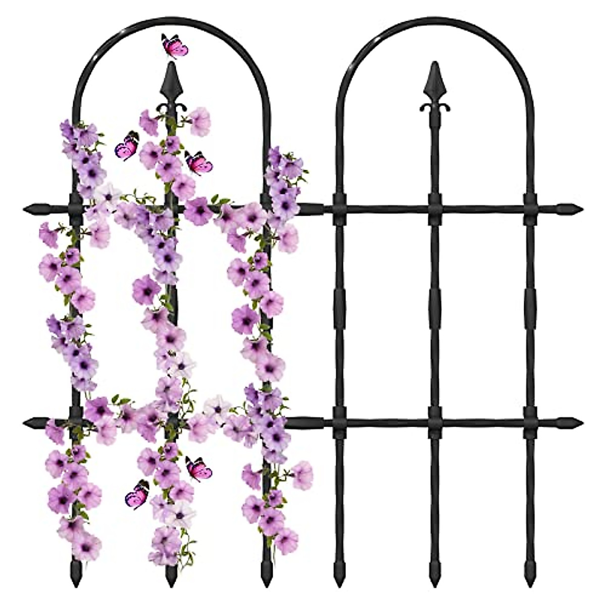 Garden Trellis, Rustproof Plant Trellis for Climbing Plants Outdoor, Wall Obelisk Trellis Plant Support for Indoor Plants, Flower, Lvy, Roses, Vegetable, Vines, Pot, Cucumbers, Clematis, Wall