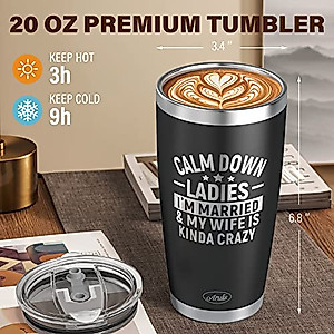 Gifts for Husband, Unique Husband Gifts, Husband Birthday Gifts with Tumbler, Whisky Stones, 6 in 1 Multitool Pen, Funny Socks and Keychain, Best Gift for Husband from Wife