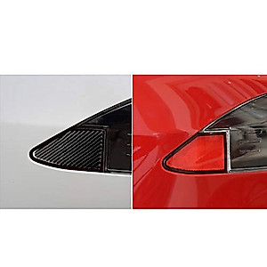 TFNBNG Carbon Fiber Decoration Trim for Electric Car Charging Port Fit for Tesla Model S