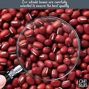 Adzuki Beans | Raw - 100% Natural | 2 lb | Dried Red Mung Beans from Thailand | Packed in New York Zip-Seal Bag for Exceptional Freshness by Oh Nuts