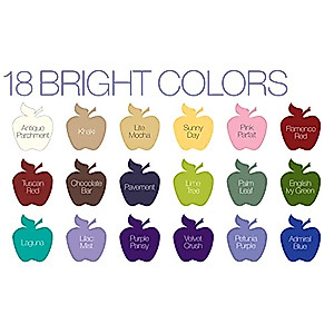 Apple Barrel PROMOABII Matte Finish Acrylic Craft Paint Set Designed for Beginners and Artists, Non-Toxic Formula That Works on All Surfaces, 2 Fl Oz (Pack of 18), 18 Colors May Vary, Count