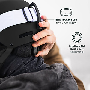 Retrospec Comstock Ski Helmet - Snowboard Helmet for Adults & Youth - Adjustable Fit Snow Helmet with Protective Shell and Breathable Vents for Men, Women, Boys & Girls