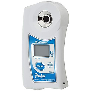 ATAGO PAL-1 0.0-53.0% BRIX, (3810) Digital Hand-HELD Pocket Refractometer