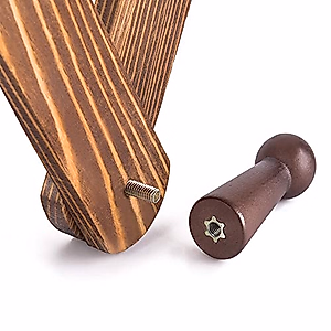 HILIPE Accordion Style Wooden Expandable Coat Rack Wall Mounted 13 Pegs Hook for Hat Coffee Mug Key Jacket Bag Towel Umbrella Porch (Retro Brown)