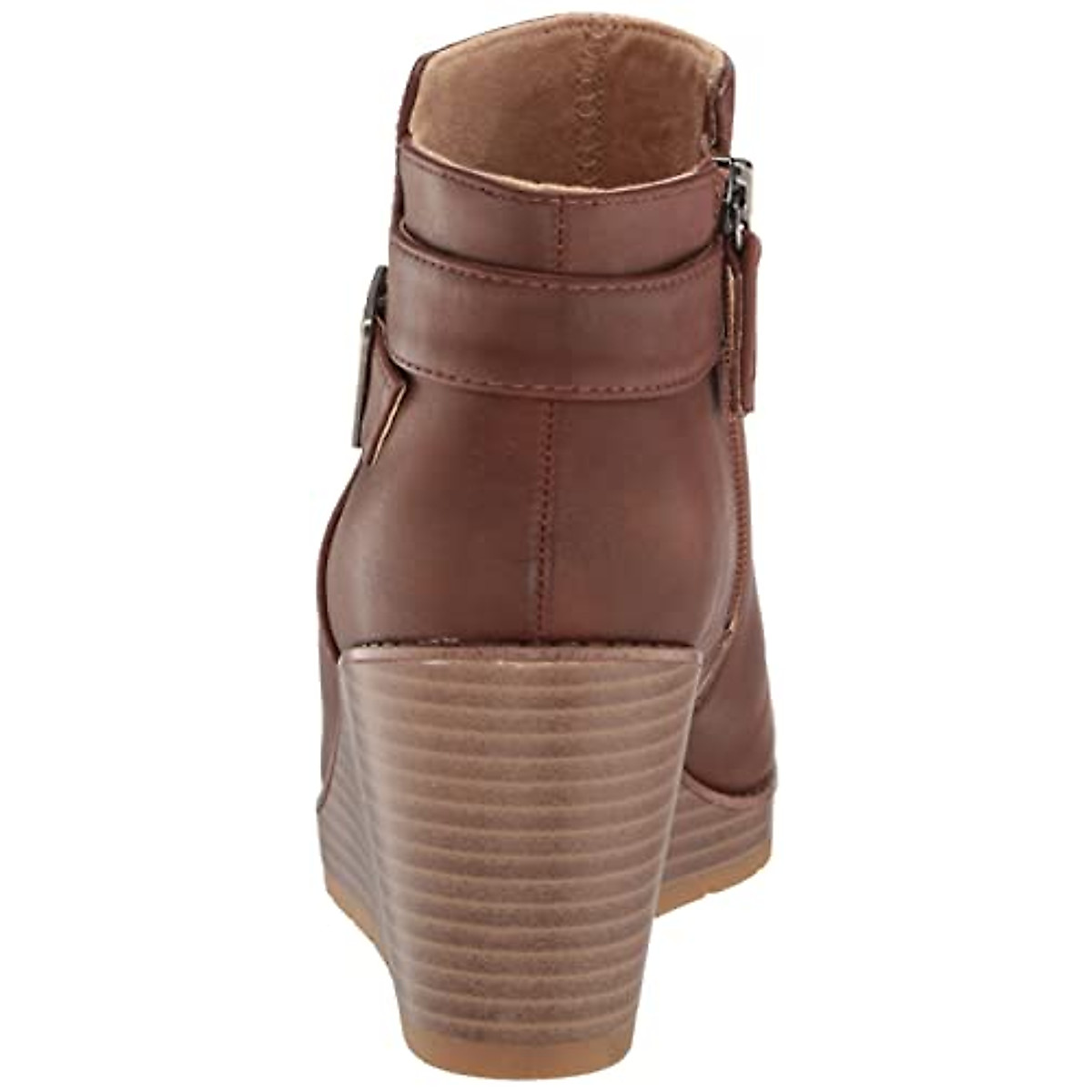 Dr. Scholl's Shoes Women's One Up Booties Ankle Boot, Copper Brown Synthetic, 8.5