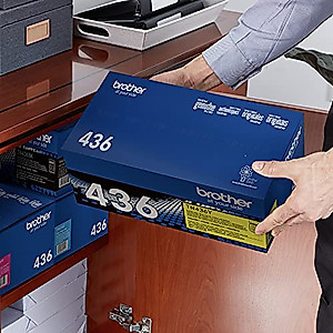 Brother Genuine Super High Yield Toner Cartridge, TN436Y, Replacement Yellow Toner, Page Yield Up To 6,500 Pages, Amazon Dash Replenishment Cartridge, TN436