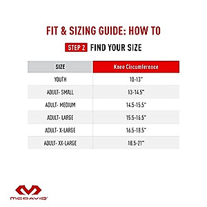 McDavid Hex Knee Compression Sleeves, Pull-On Padded Protection, Moisture Wicking (1 Pair), Black, ADULT- Small