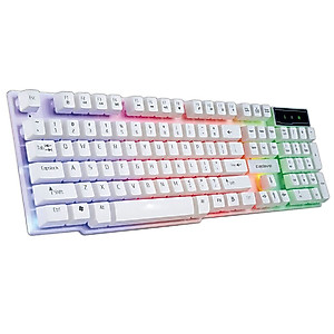 CADEVE-9122 LED Backlit Wired Gaming Keyboard and Mouse Combo, Mechanical Feeling/Gaming Experience