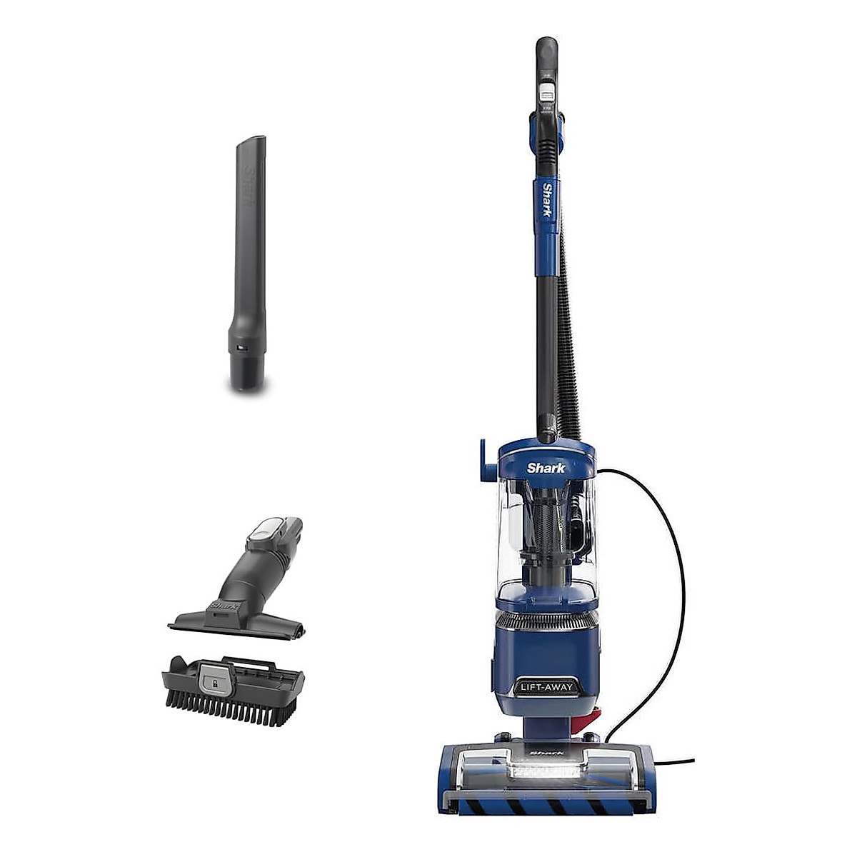 SHARK Shark NV800QBL Performance Lift-Away ADV DuoClean PowerFins Upright Vacuum with Self-Cleaning Brushroll Powerful Pet Hair Pickup and HEPA Filter, Blue (Renewed)