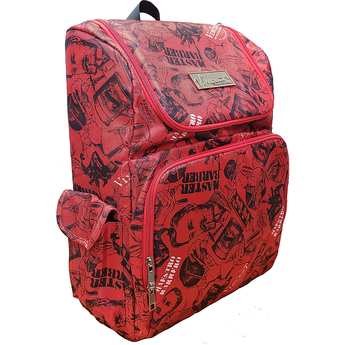 Vincent Master Backpack Travel Stylist Barber Bag (Red)