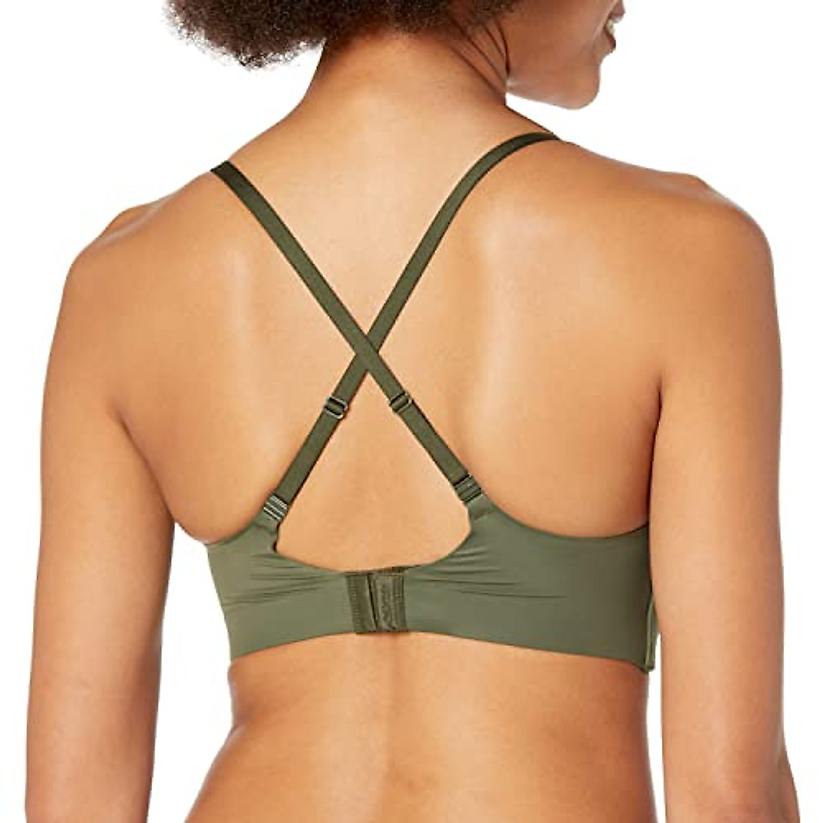Calvin Klein Women's Liquid Touch Lightly Lined Scoop Neck Bra, Money Tree, 36B