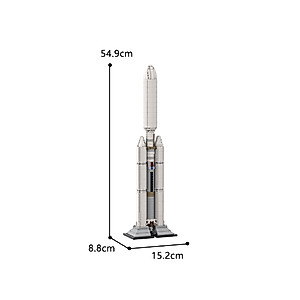 VONADO Titan Rocket Building Block Set, 1:110 Model IV-B Space Rocket Toy, Outer Space Rocket for Kids Adults, New 2022 (939 Pcs)