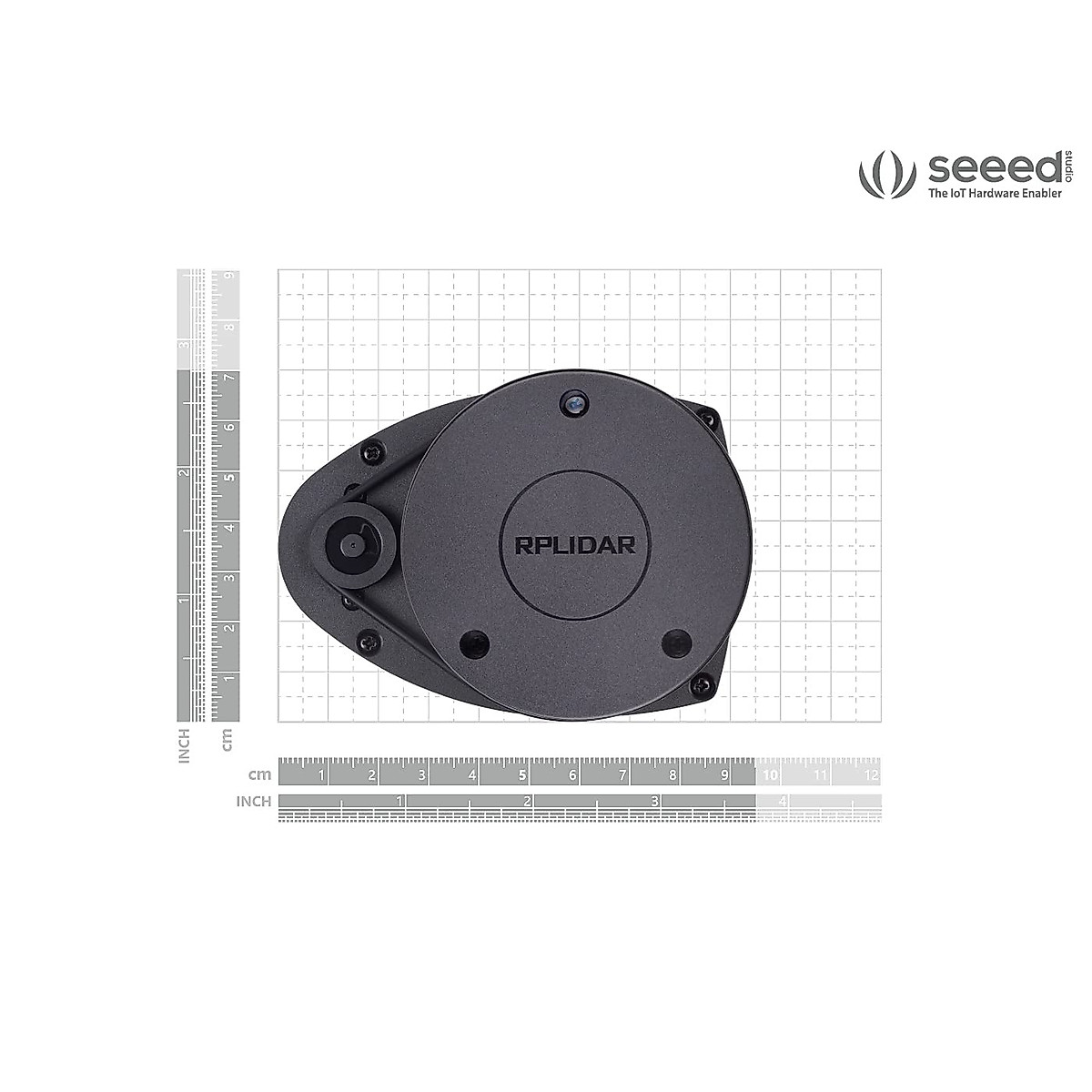seeed studio RPLIDAR A1M8-R6 360 Degree 2D Laser Range Scanner Kit, 8000 Times Sample Rate and 12 Meters Distance Radar Sensor Module for Intelligent Obstacle/Robot/Avoidance/Maker Education