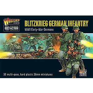 Bolt Action Blitzkrieg! German Infantry Figures 1:56 WWII Military Wargaming Plastic Model Kit