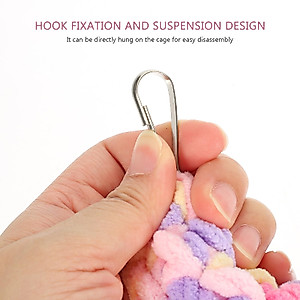 Totority Hammock Swing Ferret Toys Sugar Glider Toys, Hamster Toy Cage Rat Rope Toy Sugar Glider Toy Bird Rope Perch Swing Toy for Climbing/Exercising Hammock Swing Ferret Toys